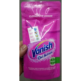 VANISH Pink Pouch Powder Oxi Action 120g Free Chlorine | Shopee Malaysia
