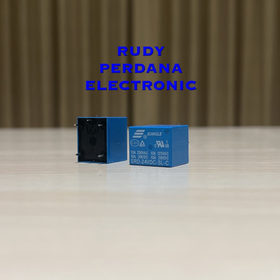 Relay 5 PIN 5P FOOT 24V 24 VOLT 10 AMPERE 10A SONGLE SRD-24VDC-SL-C ...