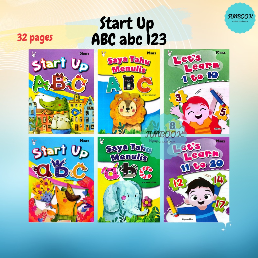 [FUNBOOK] Saya Tahu Menulis ABC / Start up ABC / Let's learn number ...