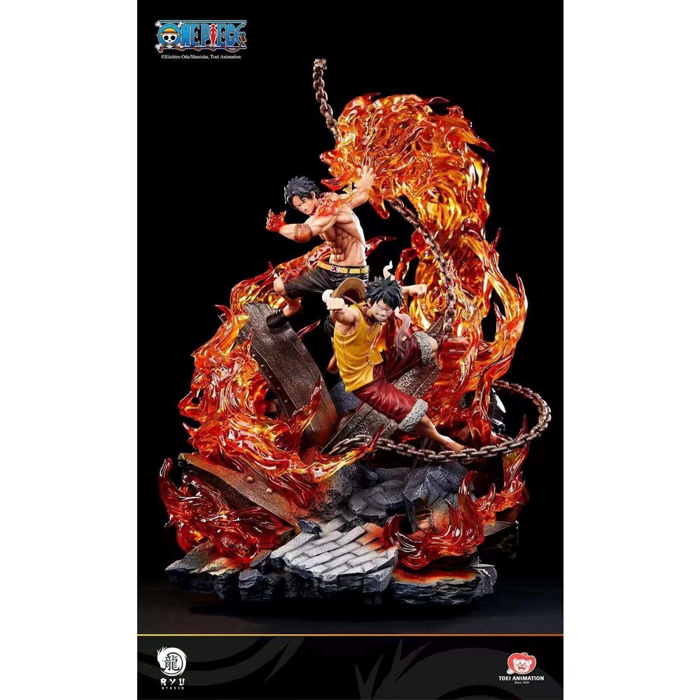 Ryu Studio - One Piece Licensed by: Toei Animation - Luffy & Ace Resin ...