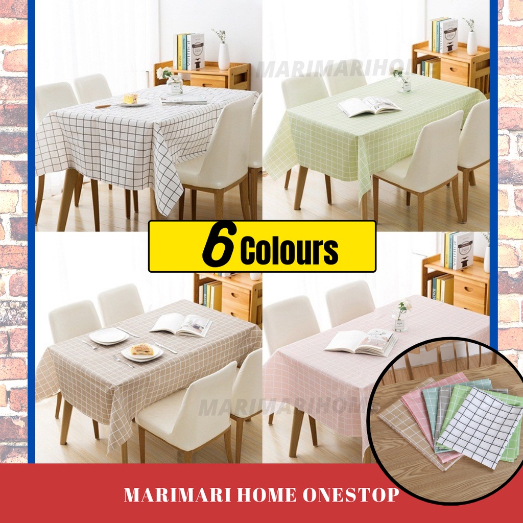 Waterproof Table Cloth Cover Anti Oil Dustproof Dining Tablecloth Cover ...