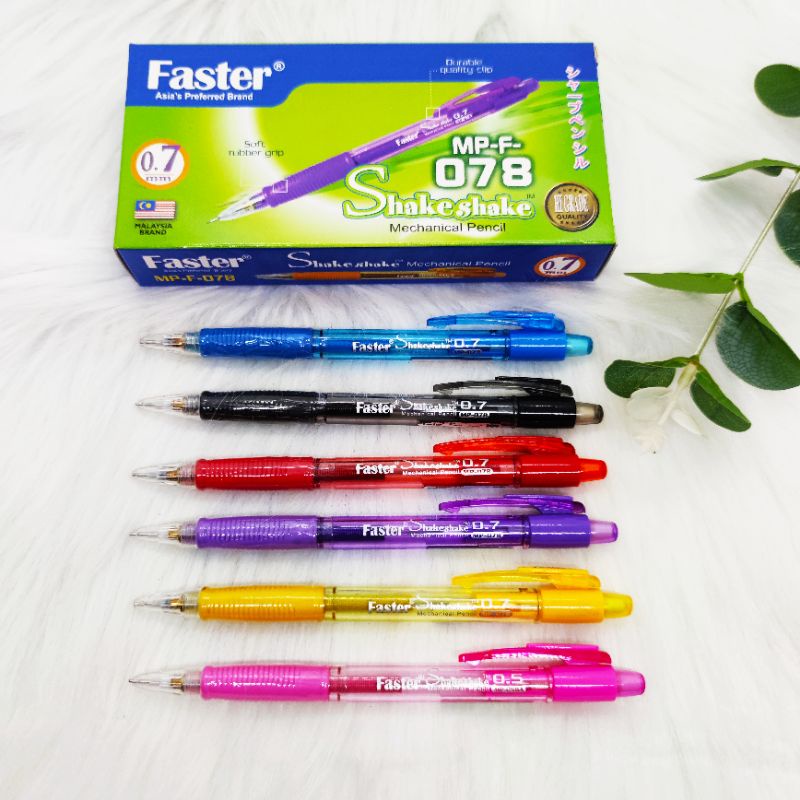 MP-F-078 Faster (0.7mm) Pencil Mechanical shake-shake pencil tekan ...