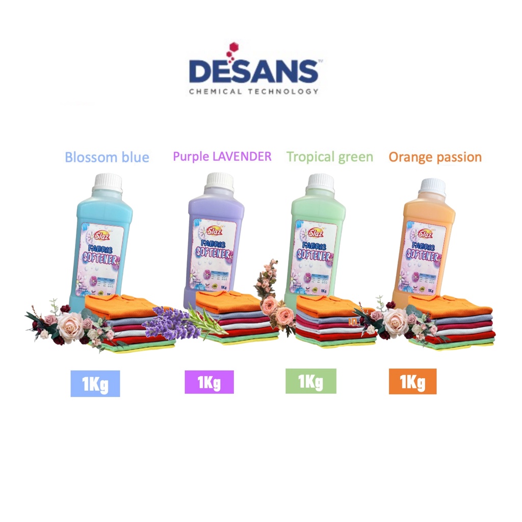 Softener/Pelembut baju SLAZ detergent with fragrance 1L (concentrated ...