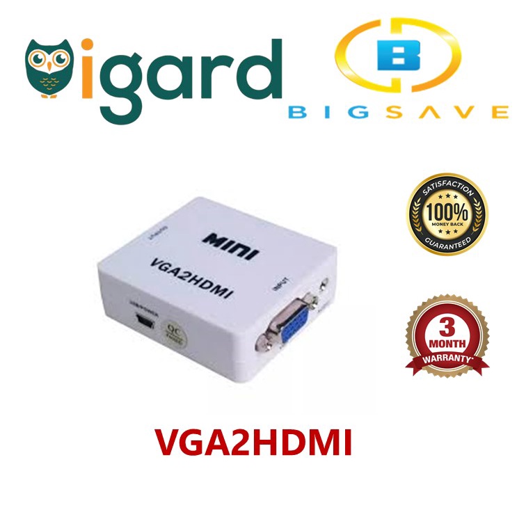 CONVERTER VGA TO HDMI (VGA2HDMI) | Shopee Malaysia