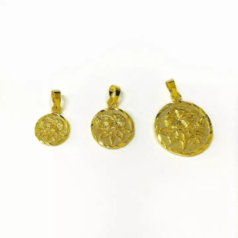 Pendant Loket Duit Syiling Emas Bangkok | Shopee Malaysia