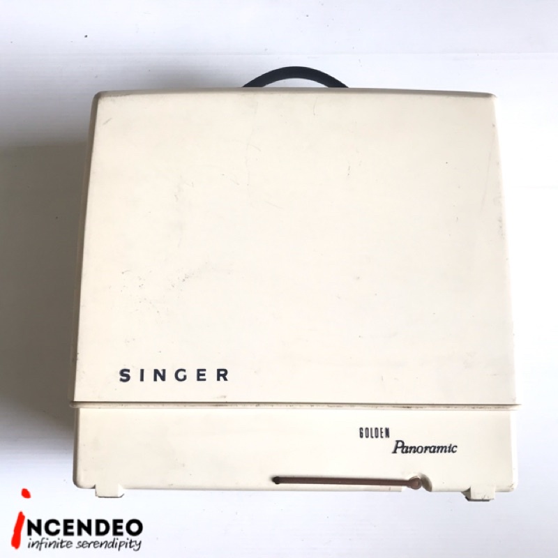 Vintage Singer France Golden Panoramic Portable Sewing Machine 67B13 #2 ...