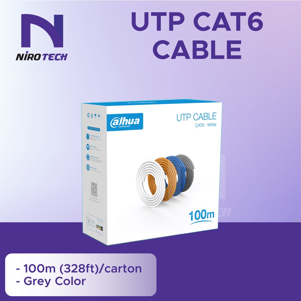 DAHUA PFM920I-6UN-C UTP CAT6 Cable 100m | Shopee Malaysia