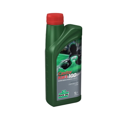 Rock Oil Castor Kart 100 ( 1L ) Castor Based Synthetic Racing 2T ...