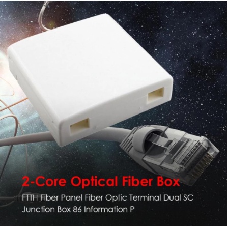 100pcs 2 Ports FTTH Fiber Optic Terminal Box / Junction Box / Fiber ...