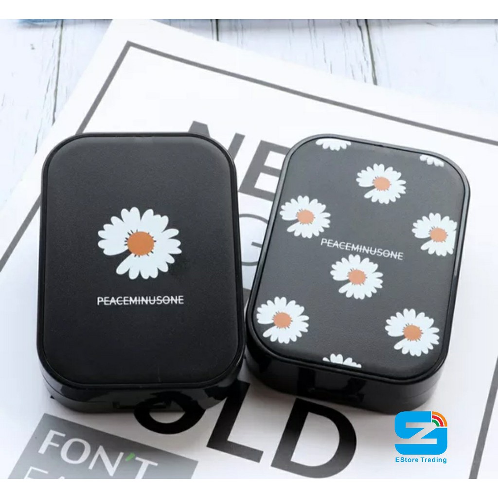 🔥Daisy Contact Lens Case (2pairs per Box) 网红小雏菊隐形眼镜盒两副装 | Shopee Malaysia