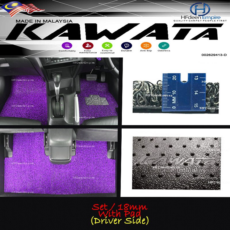 CARPET MITSUBISHI XPANDER 2020 - PRESENT (1ROW, 2ROW & 3ROW / 18mm ...