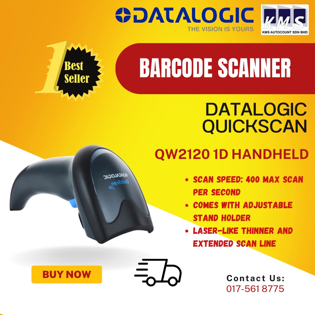 Datalogic Quickscan QW2120 1D Handheld Barcode Scanner | Shopee Malaysia