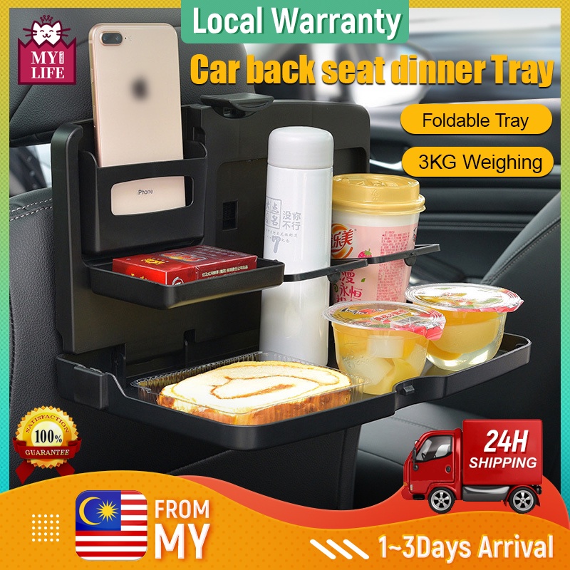 Foldable Car Food Tray With Bottle Cup Holder Steering Wheel Table Car ...