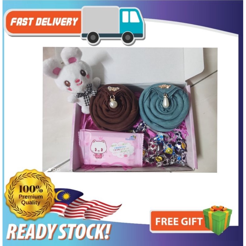 🎁 Surprise Gift Box tudung Bawal💥💥 | Shopee Malaysia