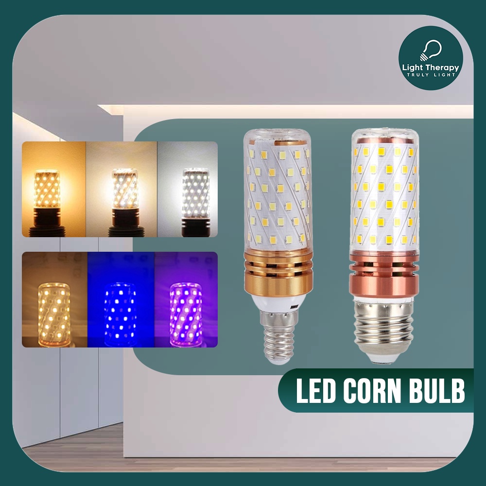 LED Corn Bulb E27 E14 Cool Daylight Warmwhite 3 Colour LED Bulb Mentol Warna Lampu Hiasan Lampu ...