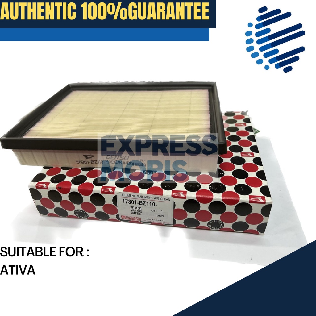 100% ORIGINAL PERODUA AIR FILTER 17801-BZ110 ATIVA | Shopee Malaysia