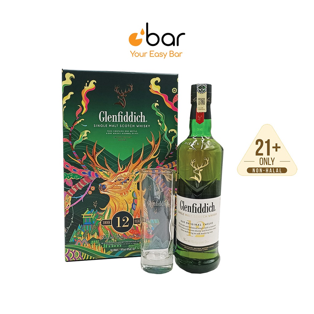 Glenfiddich 12 Years Old Single Malt Scotch Whisky (700ml) | Shopee Malaysia