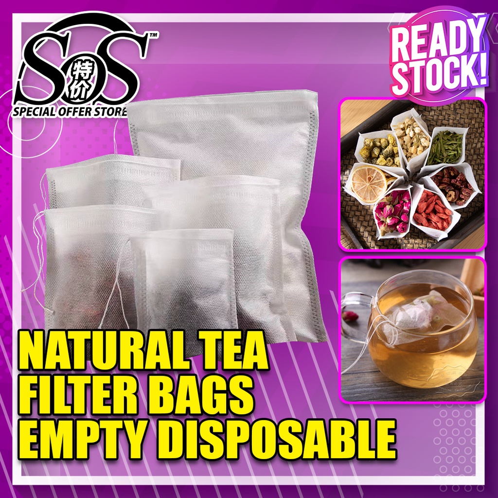 1Pcs 【 Tea Filter Bag 】 Portable Empty Drawstring Pouch Bag Disposable ...