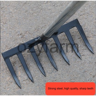 Penyakar rumput besi metal grass rake penyapu pencakar besi | Shopee ...