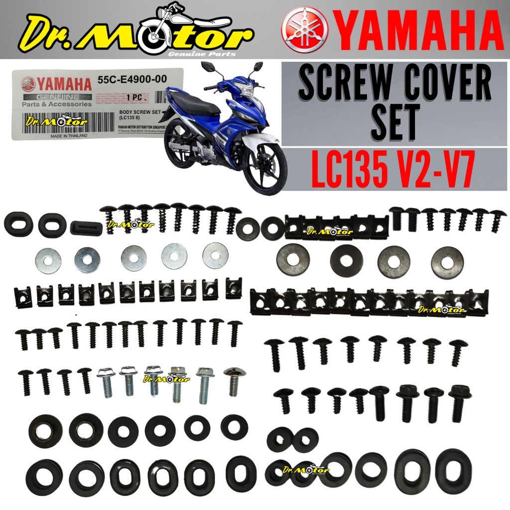 LC135 V2 V3 V4 V5 V6 V7 LC 135 BODY COVER SCREW SKRU SKREW CAVER SET ...
