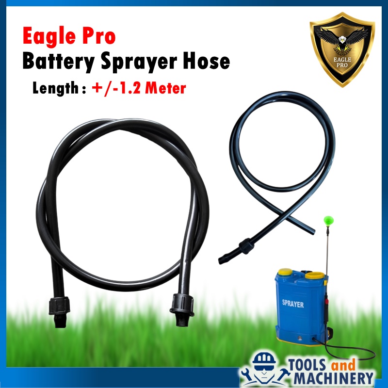 Eagle Pro Black Rubber Hose Knapsack Battery Sprayer Paip Getah Pam ...