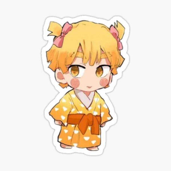 Zenitsu Agatsuma Demon Slayer Stickers v2 | Shopee Malaysia