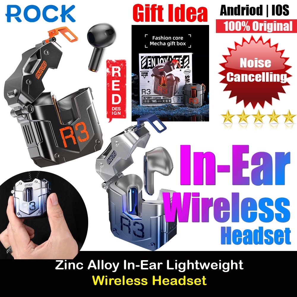 Rock R3 Steampunk Bluetooth 5.3 +EDR Wireless TWS Bluetooth In Ear ...