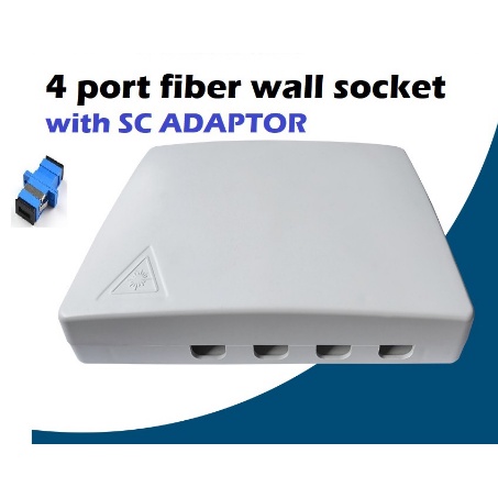 4 Ports FTTH Fiber Optic Terminal Box/Junction Box/Fiber Optic Wall ...