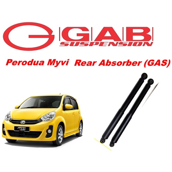 Original GAB Absorber Perodua New Myvi, Myvi Rear (LH/RH)(GAS)(Belakang ...