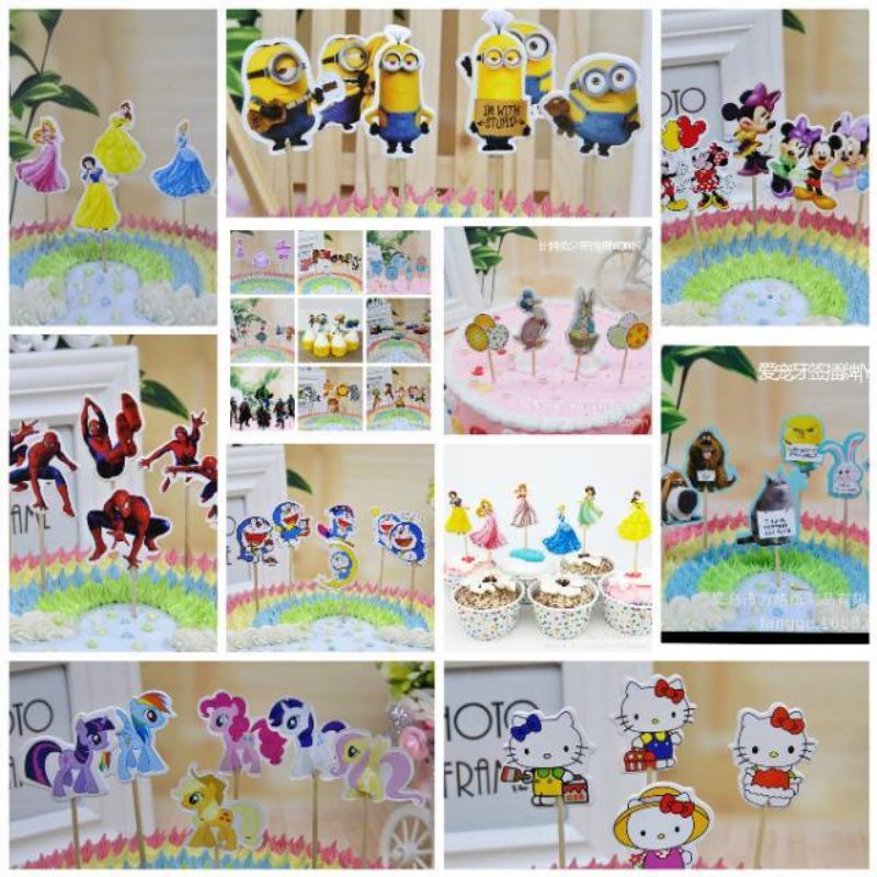 Cute CARTOON CHARACTER CAKE TOPPER CAKE DECORATION | Shopee Malaysia