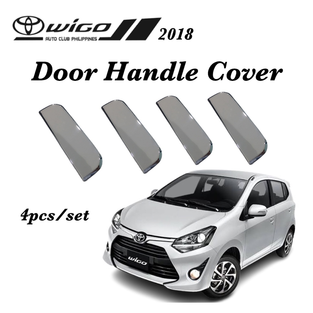 CPAO TOYOTA WIGO 2018 Door Handle Cover Chrome Molding Trim Exterior ...