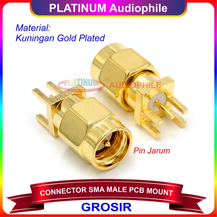 Sma Connector Male A-1 Jack PCB Mount RF Adapter Coaxial Antenna Wifi ...
