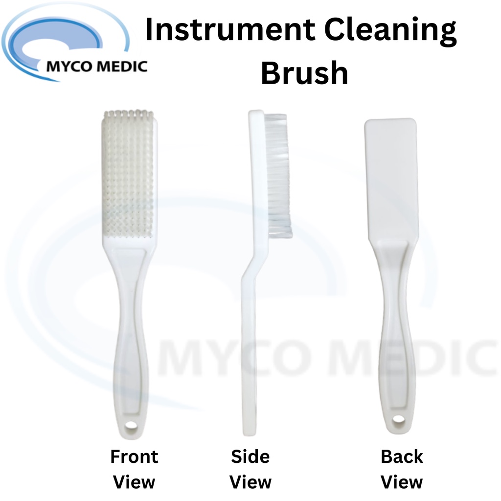 Instrument Cleaning Brush with Nylon Bristle | Medical Grade | White ...