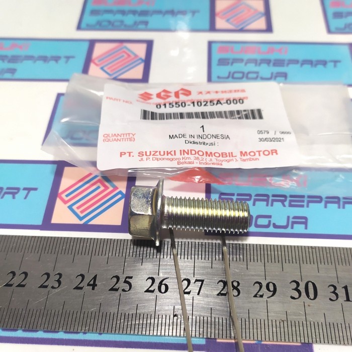 Suzuki Parts 01550-1025A-000 Lower Rear Footstep Bolt Suzuki Smash ...