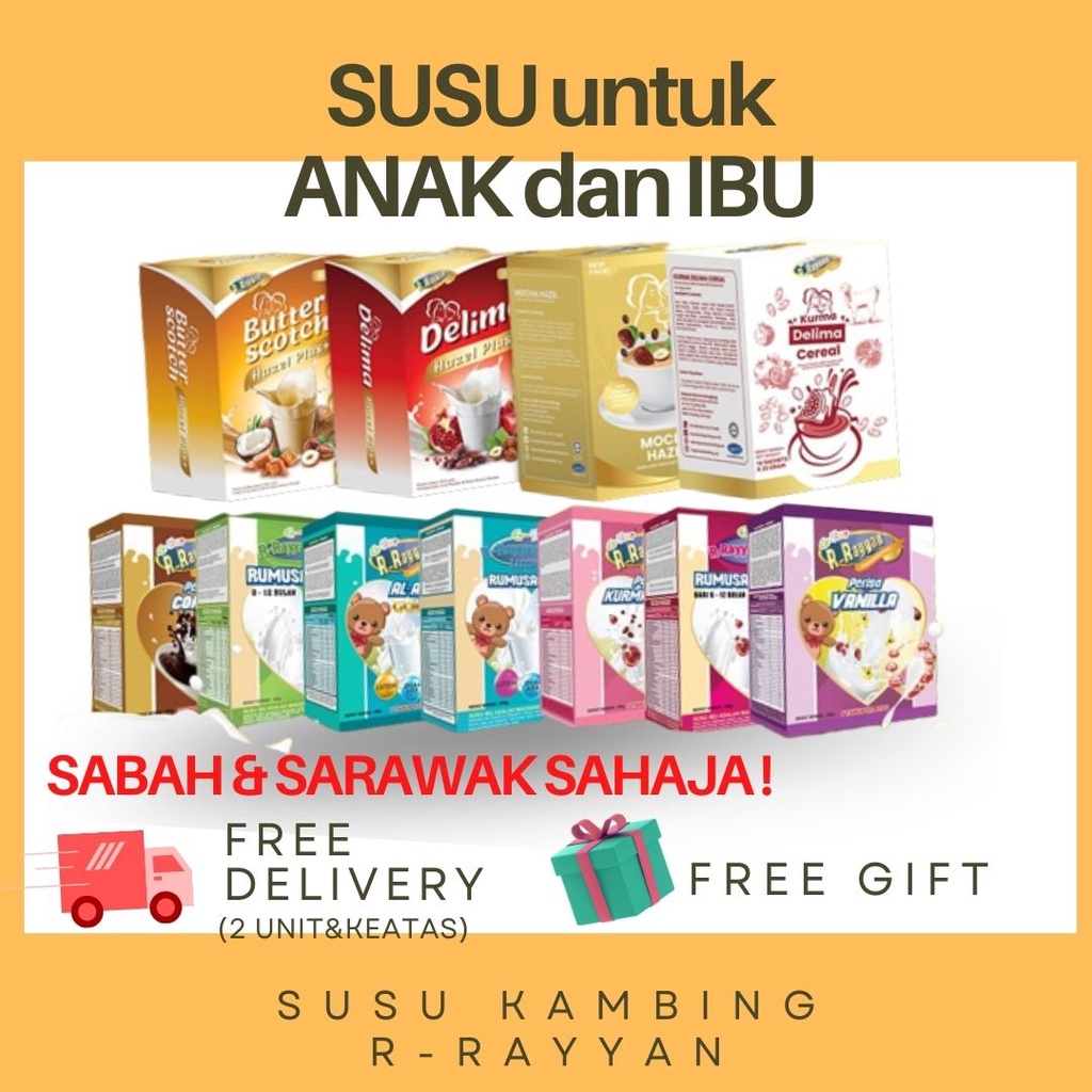 TOP1 SALES🔥Susu Kambing R-Rayyan Perisa Asli. Bantu Sembelit, batuk ...