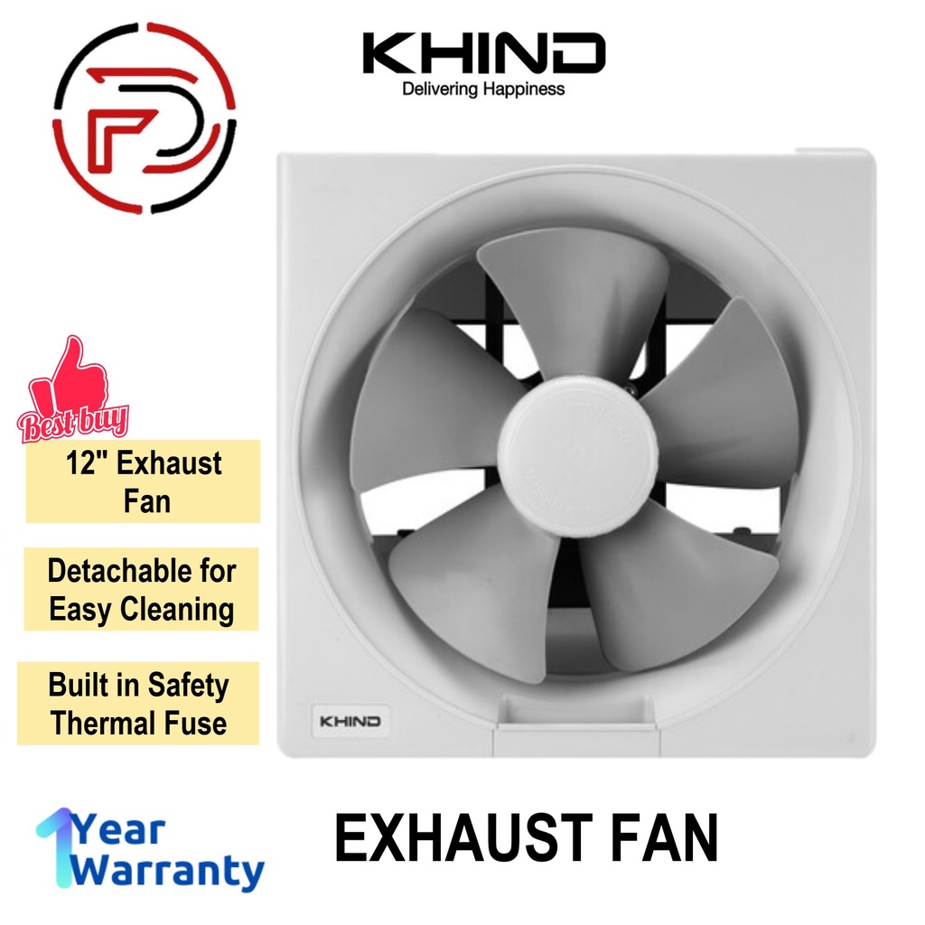 💥KHIND Exhaust Fan 12” Kipas Ekzos EF1201 💥 [ READY STOCK ] | Shopee ...