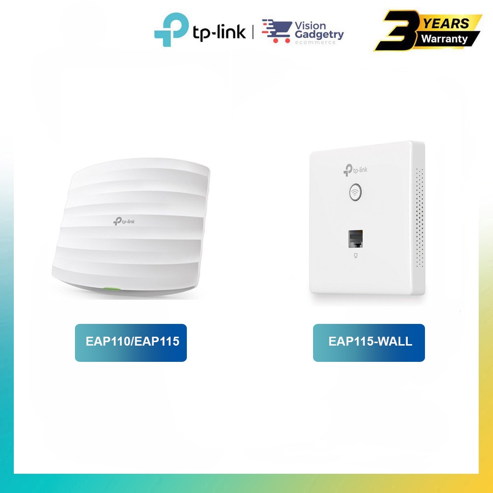 TP-Link Omada EAP110 EAP115 Wall 300mbps WiFi Wireless MU-MIMO Gigabit ...