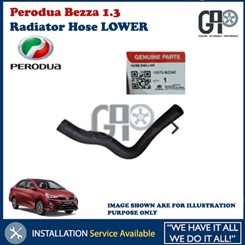 Perodua Bezza 1.3 Radiator Hose Top & Bottom 16571-BZ310 / 16572-BZ240 ...