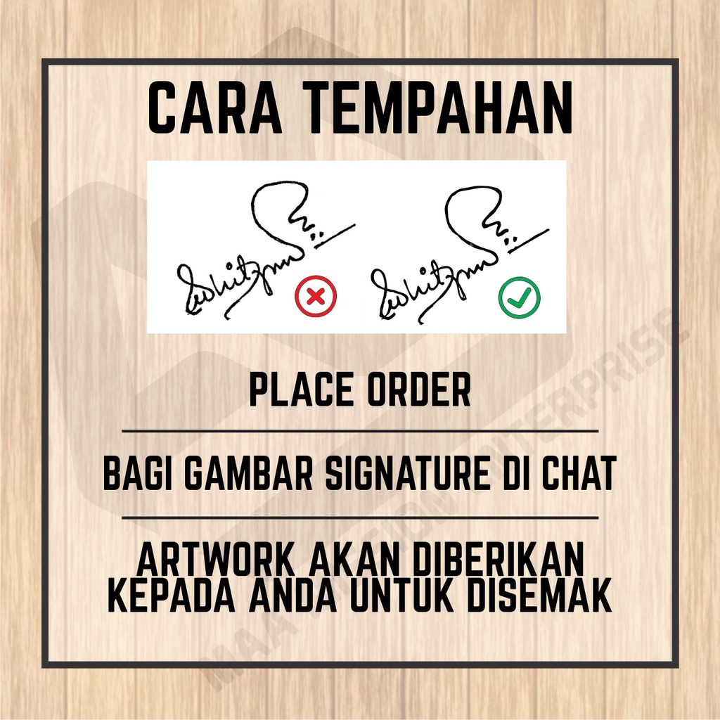 Signature Stamp Chop / Parcel Receive Chop / Invoice Chop | Shopee Malaysia