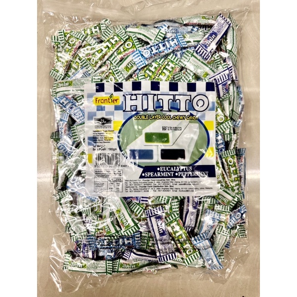 [900G] FRONTIER HITTO DOUBLE LAYER COOL CHEWY CANDY [300+-PCS] | Shopee ...