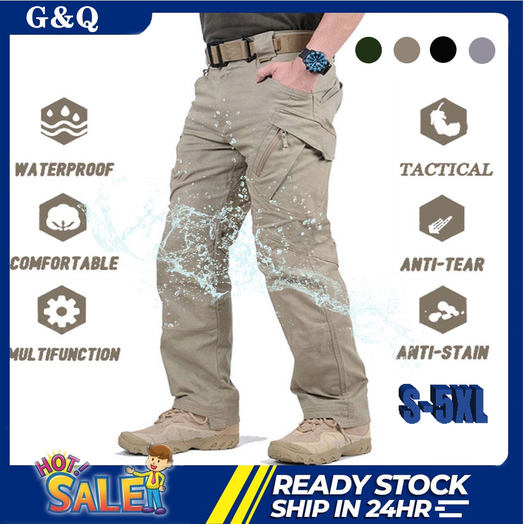 COD Tactical Pants For Men Waterproof Quick Dry Pants Men's Breathable ...