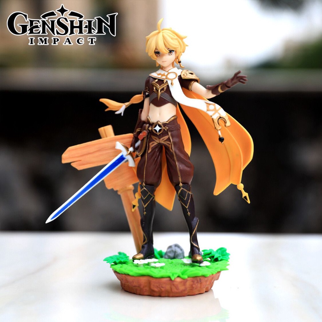 Genshin Impact Aether Traveler Outlander 21cm Action Figure Decoration ...