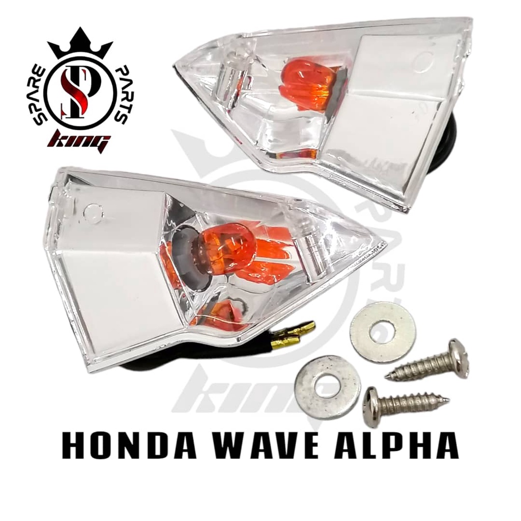 HONDA WAVE ALPHA FRONT SIGNAL LAMP ASSY WINKER LAMP SIGNAL LAMPU SIGNAL ...
