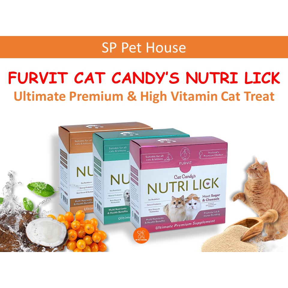 Furvit Cat Candy's Nutri Lick (5g x 40 Sachets) - Premium Booster ...