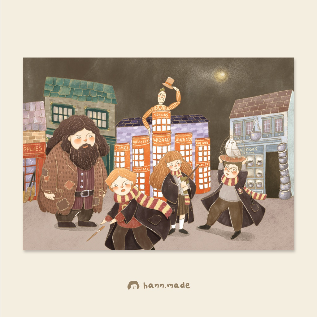 hann.made | Harry Potter | Movie | fan art Postcard | Shopee Malaysia