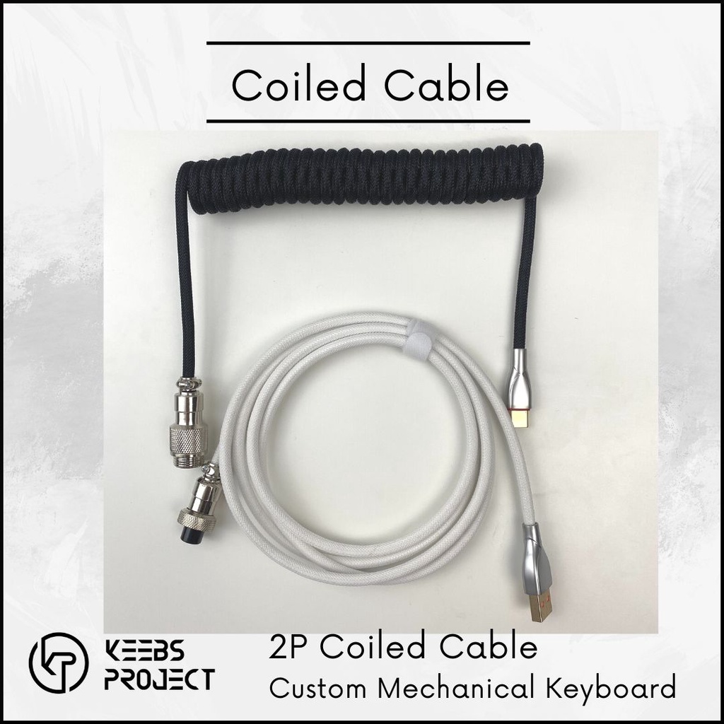 [𝗥𝗘𝗔𝗗𝗬 𝗦𝗧𝗢𝗖𝗞] Custom Coiled Cables for Mechanical Keyboards | Eva ...