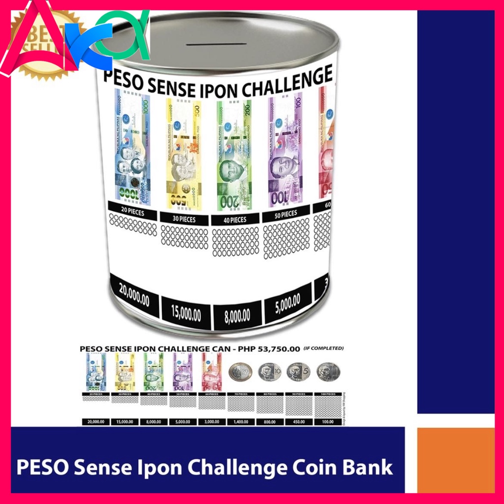 Peso sense ipon challenge coin bank peso coins ipon challenge savings ...