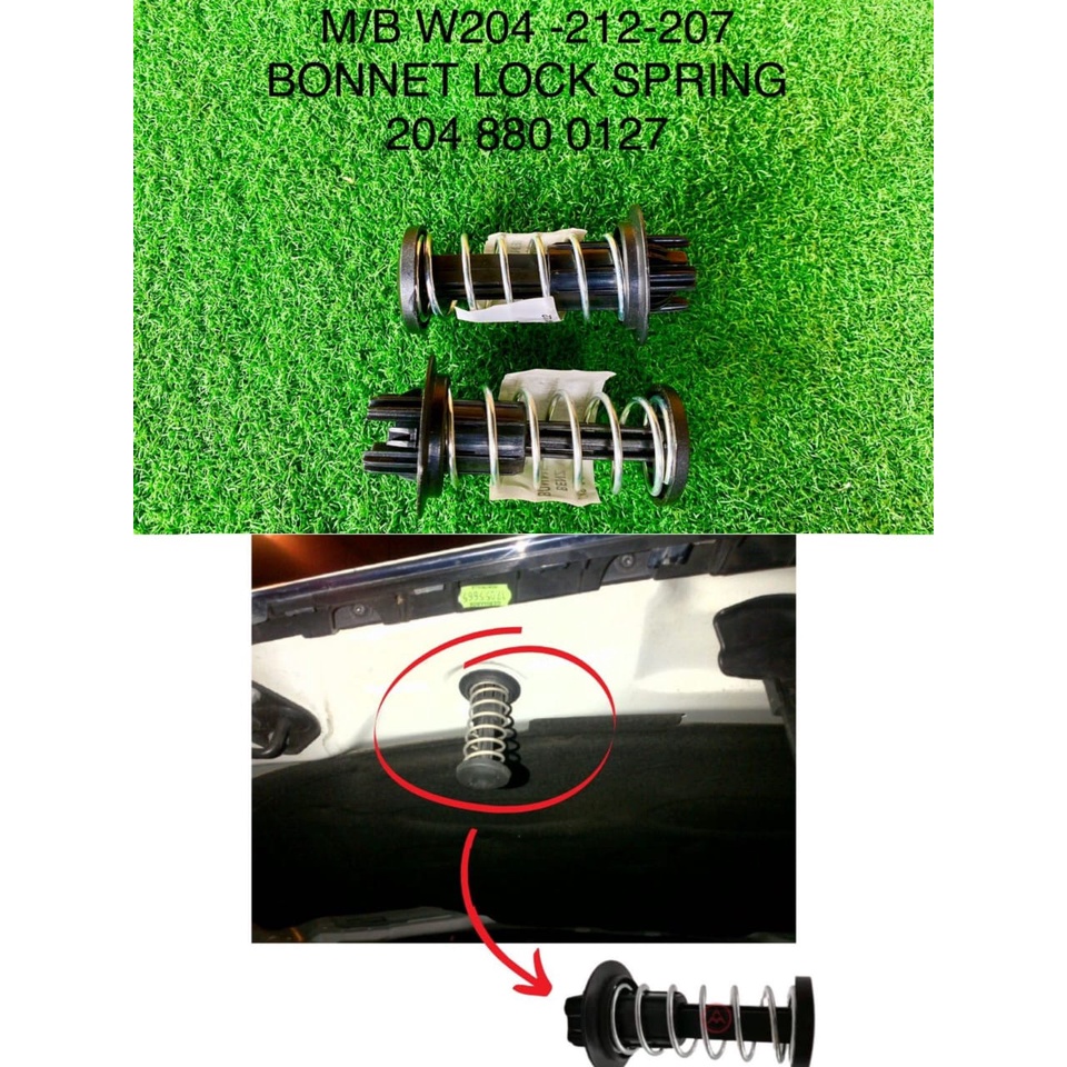 MERCEDES BENZ W204 W207 W212 BONNET LOCK SPRING FRONT(PRICE FOR 1 ...