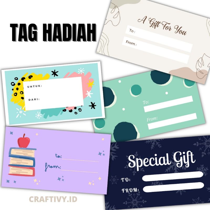 Sticker Card Gift TAG | Shopee Malaysia