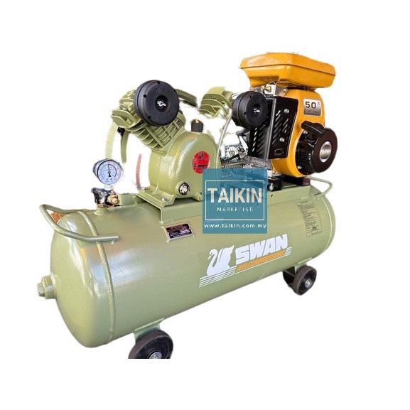 Swan Air Compressor Robin 5HP Engine 85L 8 Bar | Shopee Malaysia